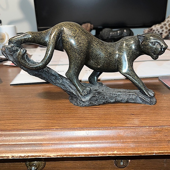 Art | Handcrafted In Zimbabwe Africa Soapstone Panther | Poshmark